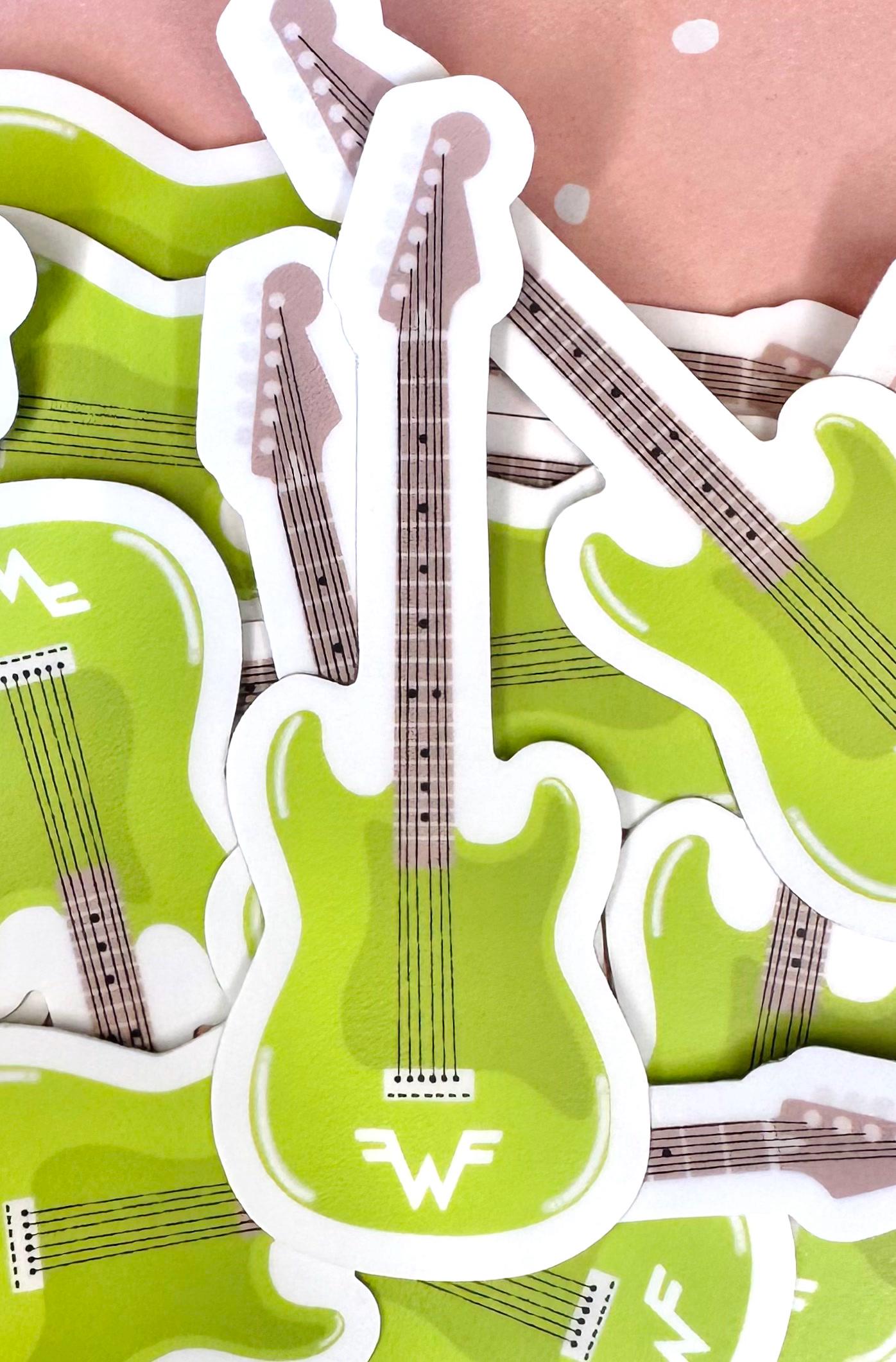 Weezer Electric Guitar 3" Vinyl Sticker - Etsy