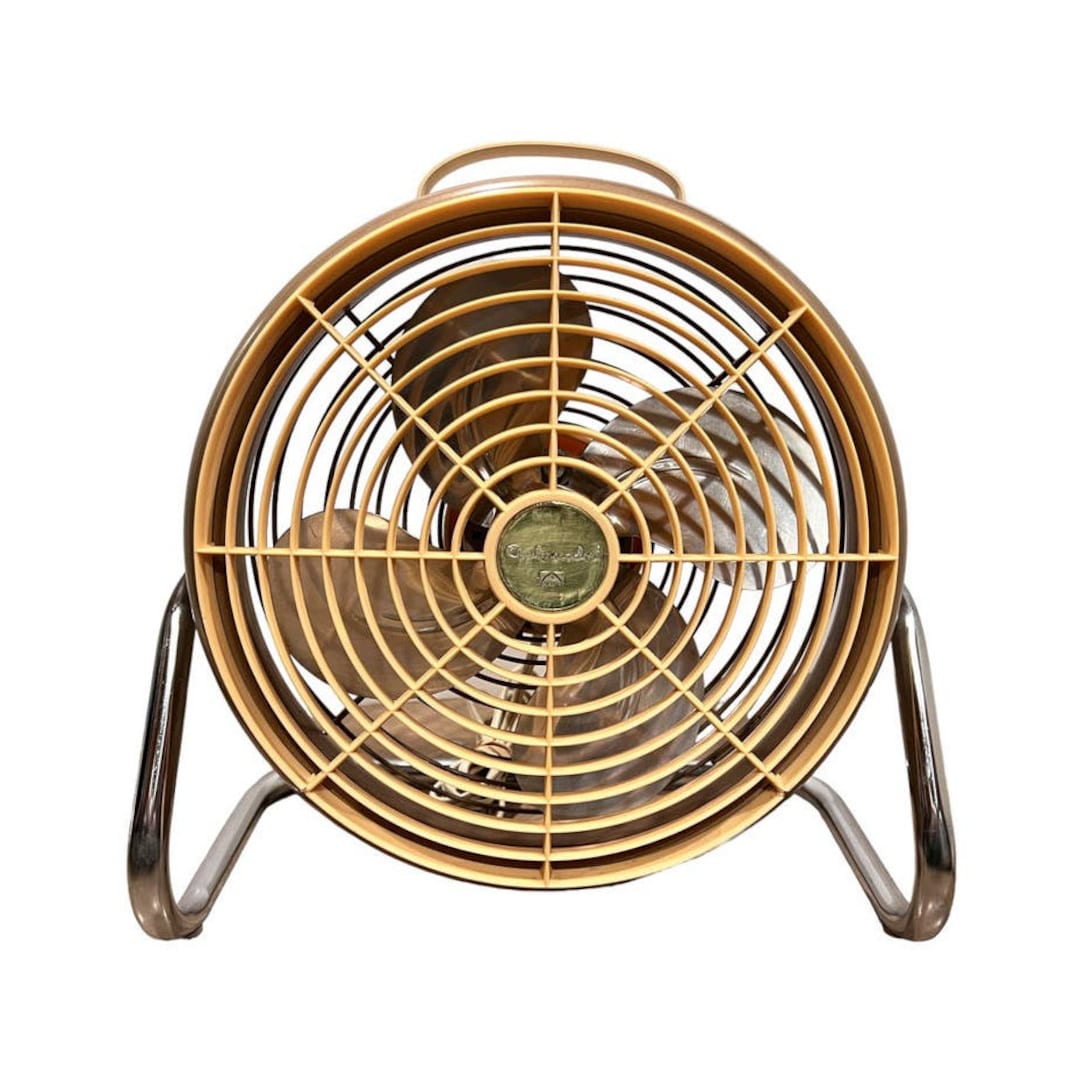 MCM 50s 60s Retro Ambassador Fan WORKS Tan Brown - Etsy
