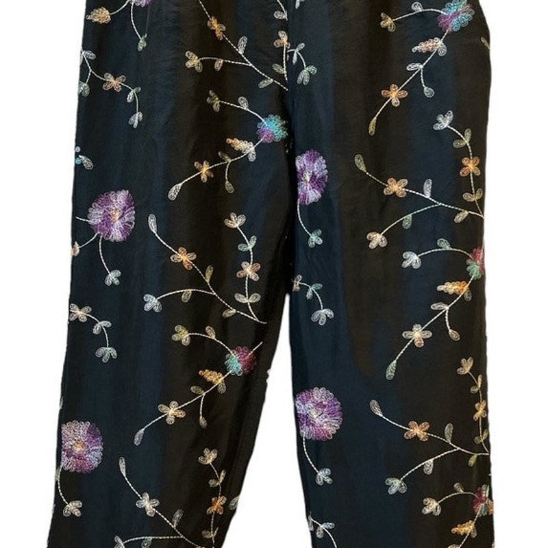 Embroidered Pants - Etsy