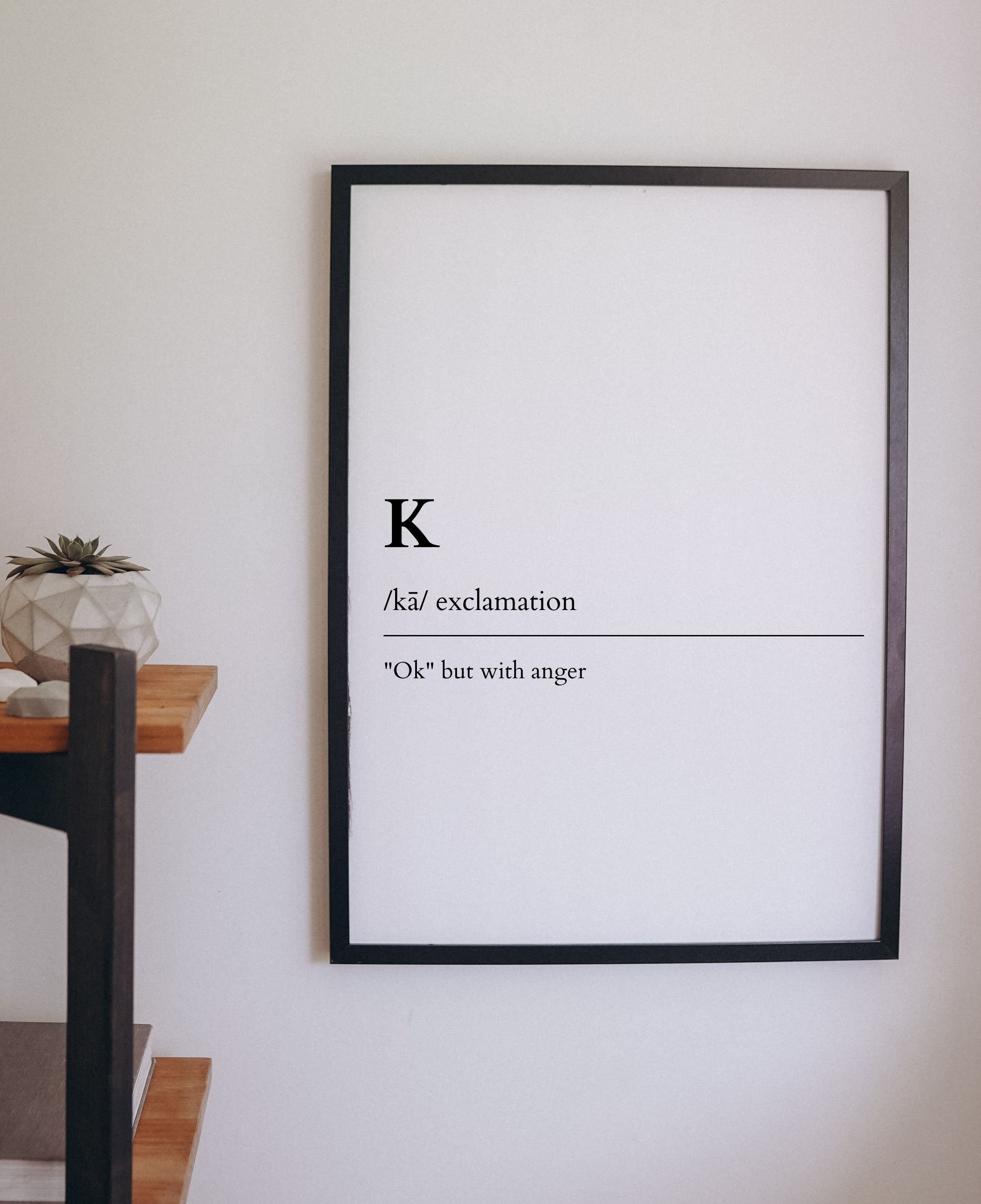 K Definition Poster | Digital Download | Funny| Home Decor | Wall Art ...