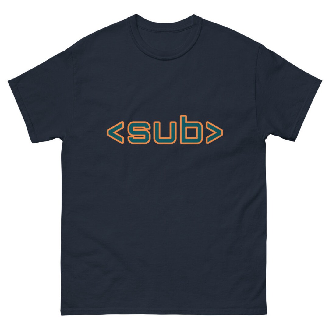SUB - Men's Heavyweight Tee - Etsy UK
