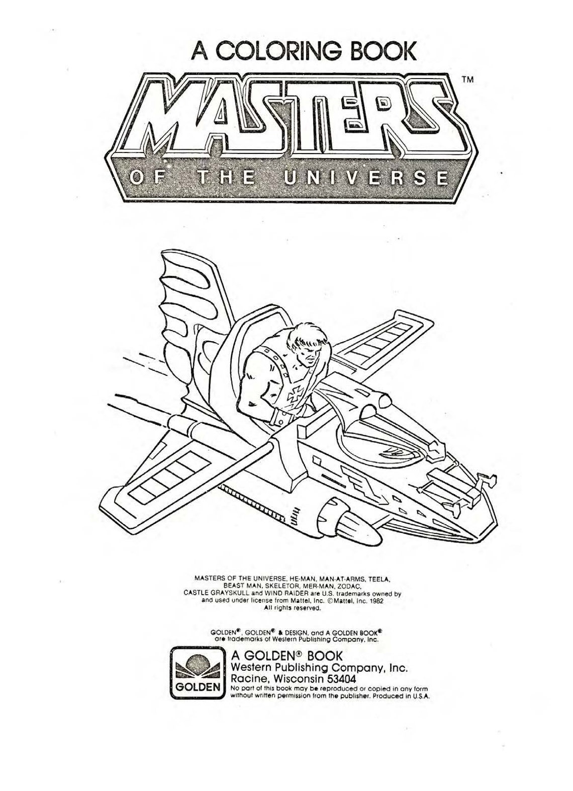 Masters of the Universe 1982 Coloring Book PDF DIGIFILE - Etsy