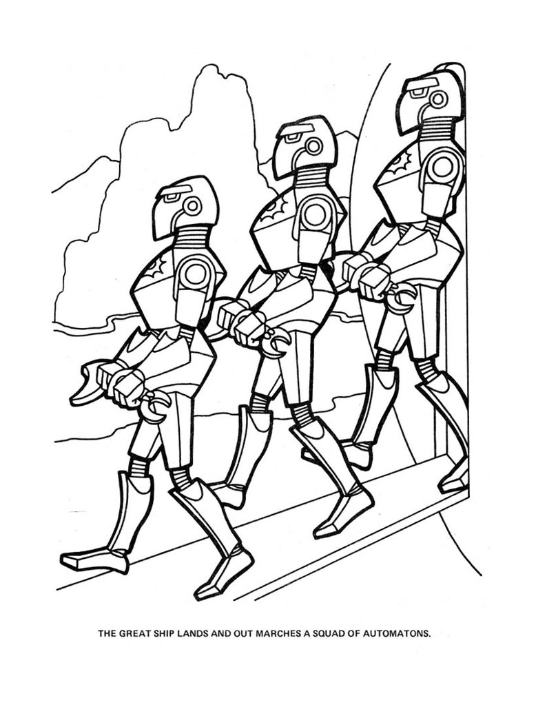 Flash Gordon Mission of Peril Coloring Book 1979 PDF DIGIFILE - Etsy