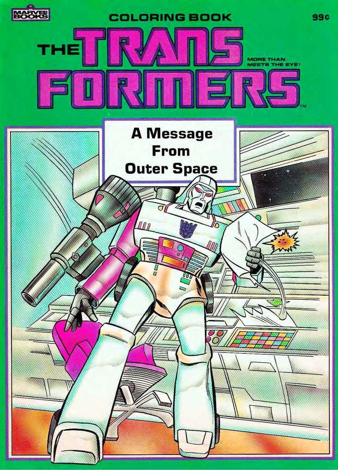 Transformers A Message From Outer Space Coloring Book 1985 PDF DIGIFILE - Etsy