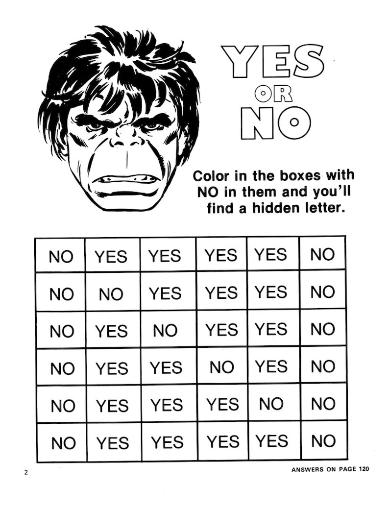 The Incredible Hulk Activity Book 1981 PDF DIGIFILE - Etsy