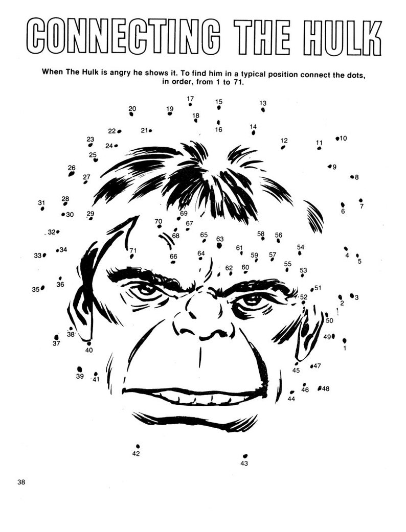 The Incredible Hulk Activity Book 1981 PDF DIGIFILE - Etsy