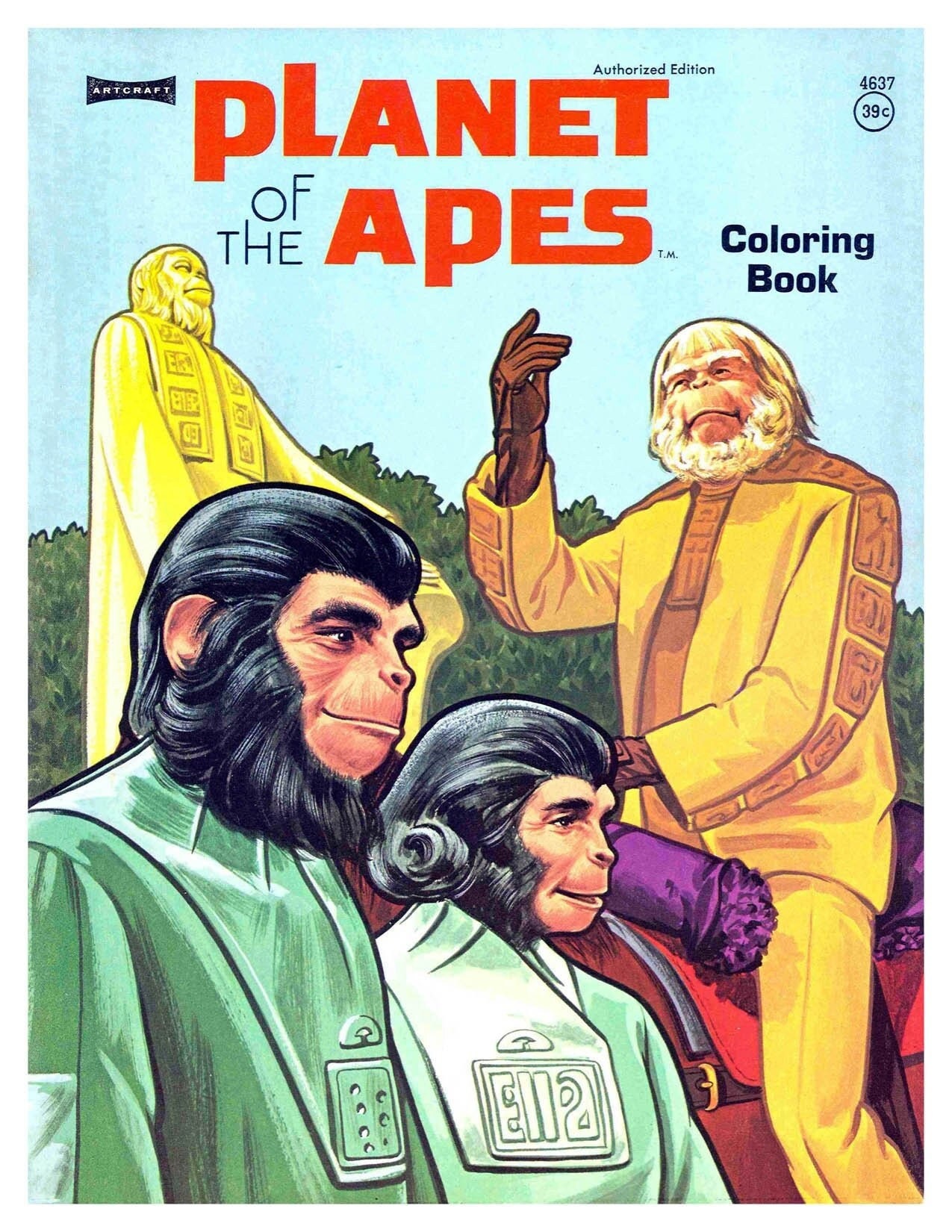 Planet of the Apes Coloring Book 4637 1974 PDF DIGIFILE - Etsy