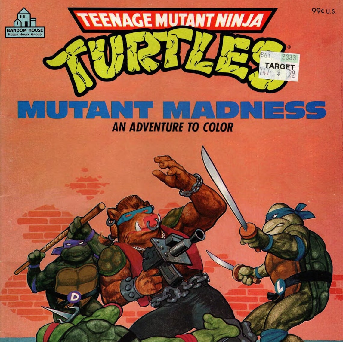 TMNT Mutant Madness Coloring Book 1988 PDF DIGIFILE - Etsy