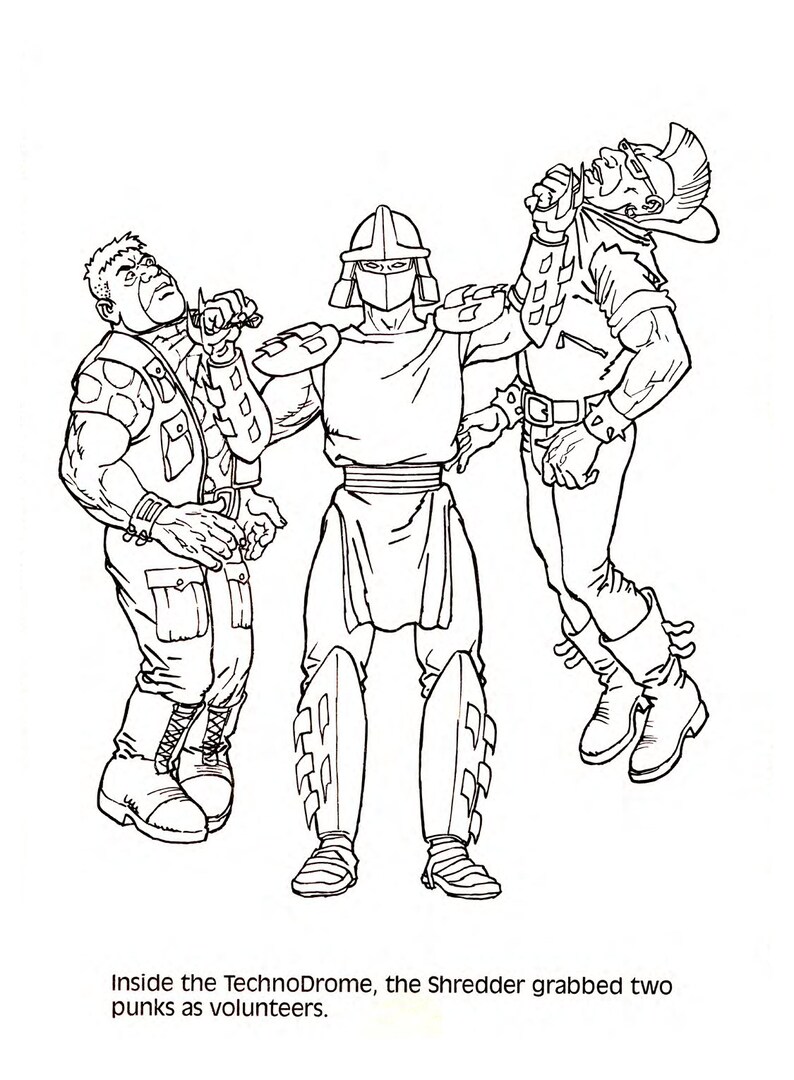 TMNT Mutant Madness Coloring Book 1988 PDF DIGIFILE - Etsy