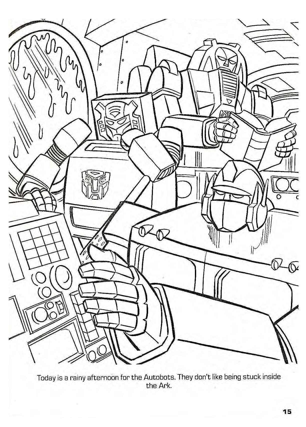 Transformers A Message From Outer Space Coloring Book 1985 PDF DIGIFILE ...