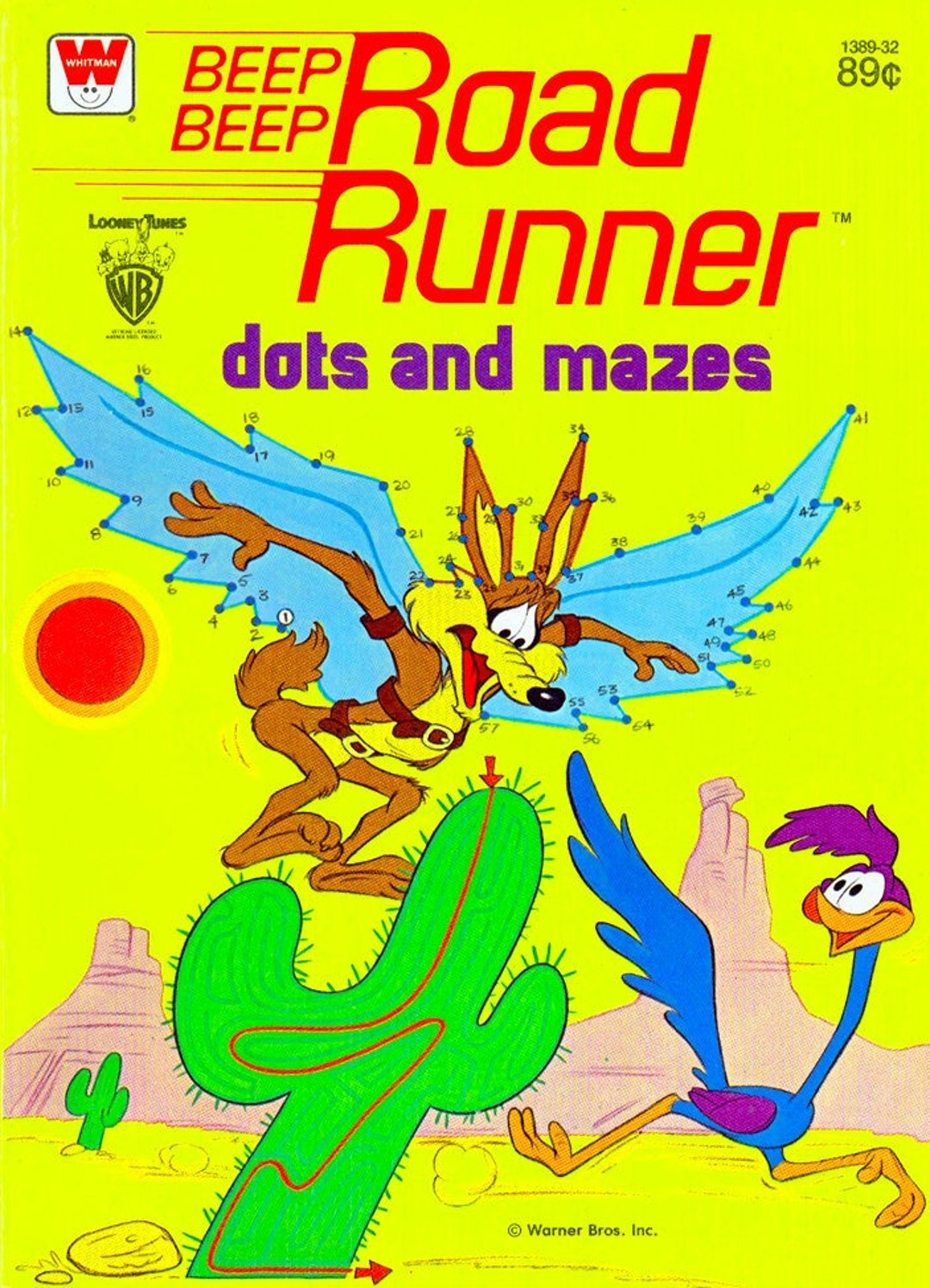 Road Runner Dots and Mazes Coloring Book 1979 PDF DIGIFILE - Etsy