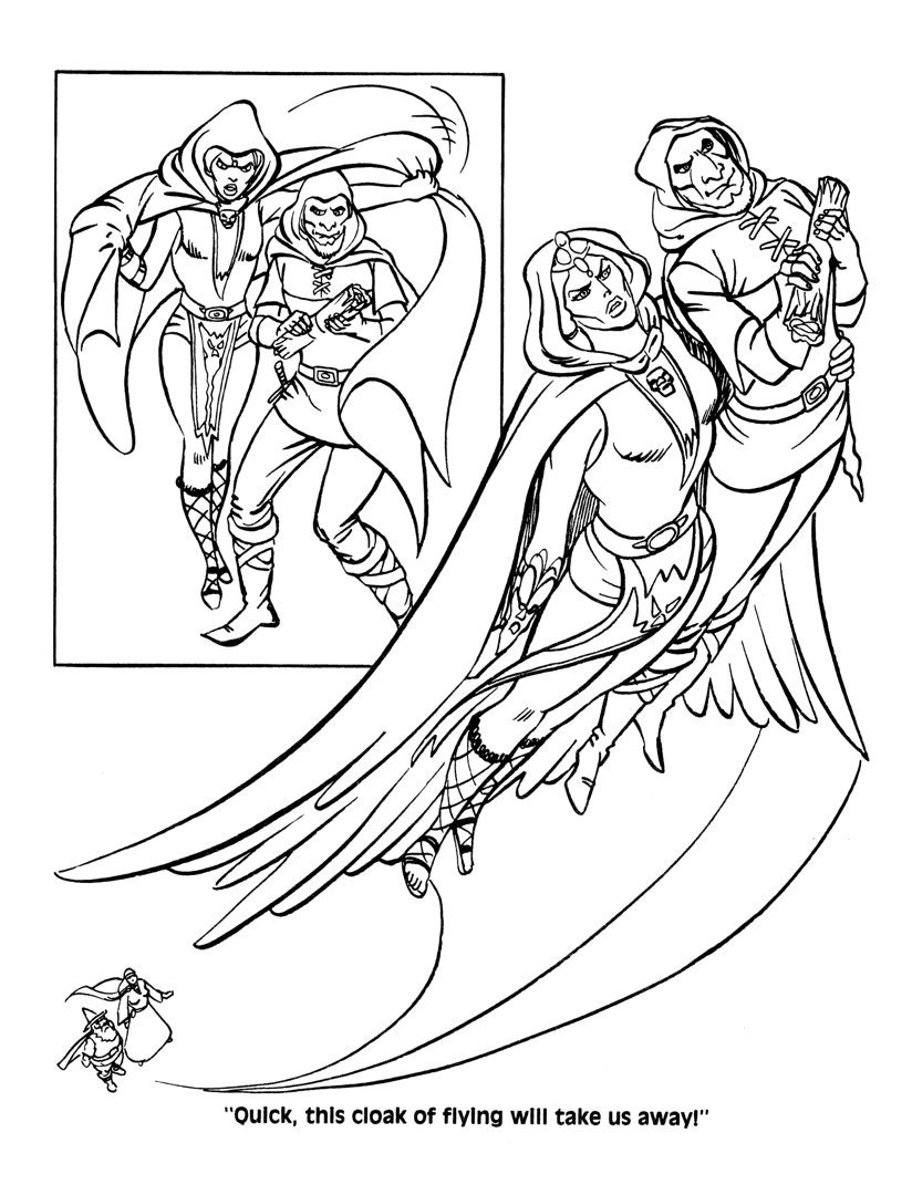 Advanced Dungeons and Dragons the Crown of Rulership Coloring Book 1985 ...
