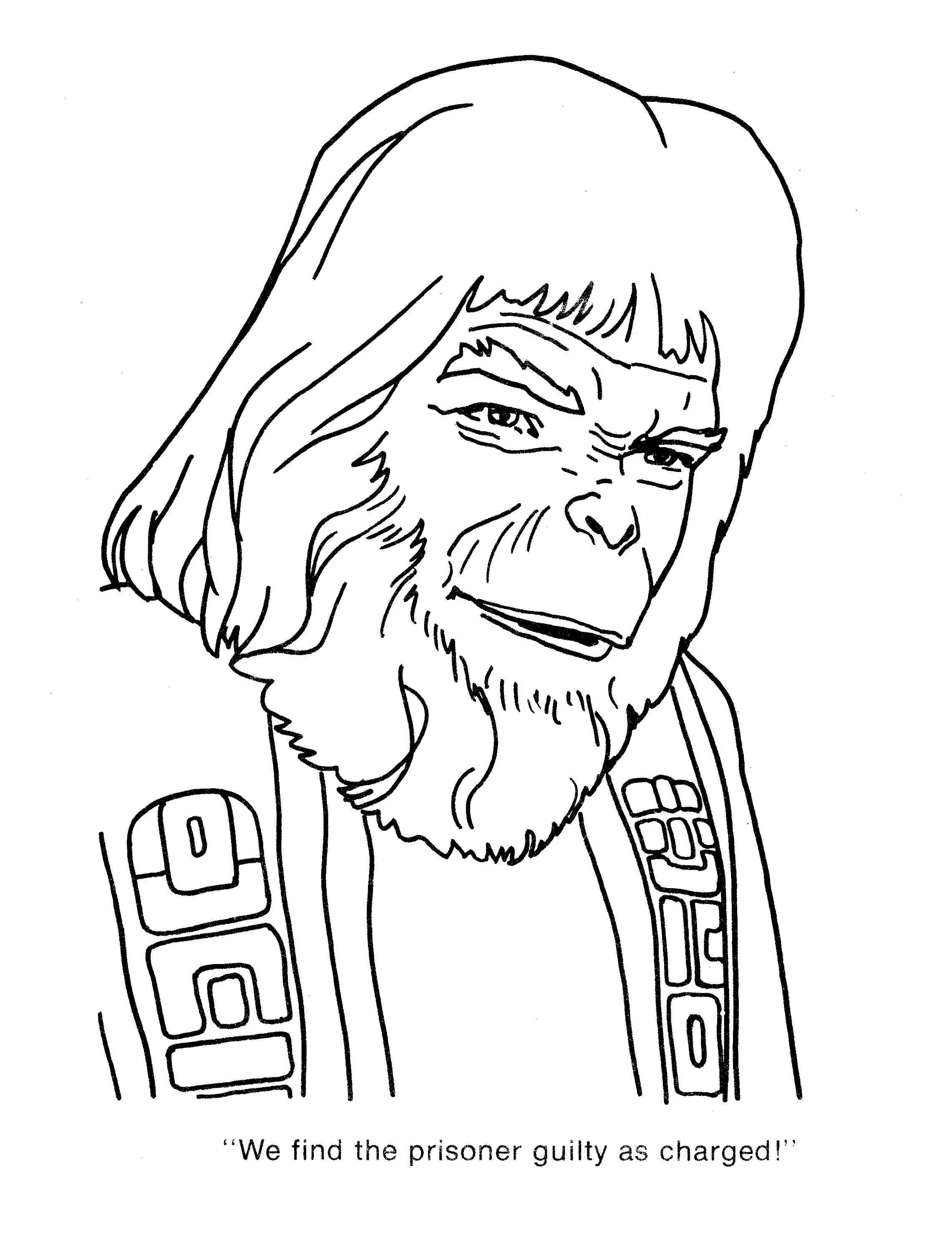 Planet of the Apes Coloring Book C1531 1974 PDF DIGIFILE - Etsy