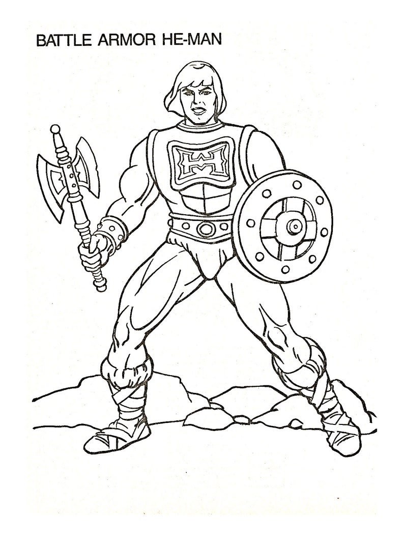 Masters of the Universe A Giant Coloring Activity Book 1984 PDF ...