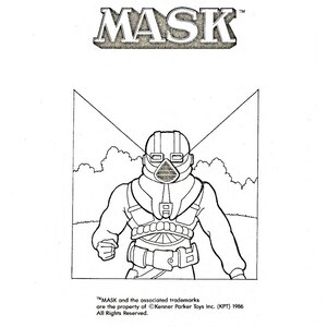 MASK Giant Coloring Book 1986 PDF DIGIFILE - Etsy