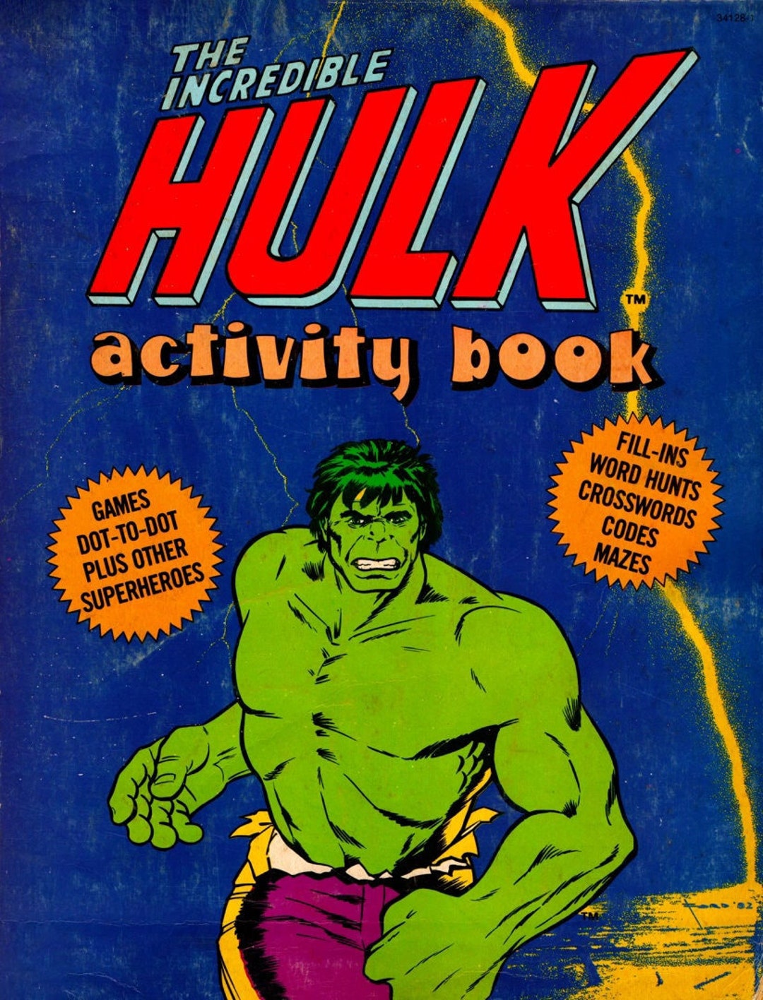 The Incredible Hulk Activity Book 1981 PDF DIGIFILE - Etsy