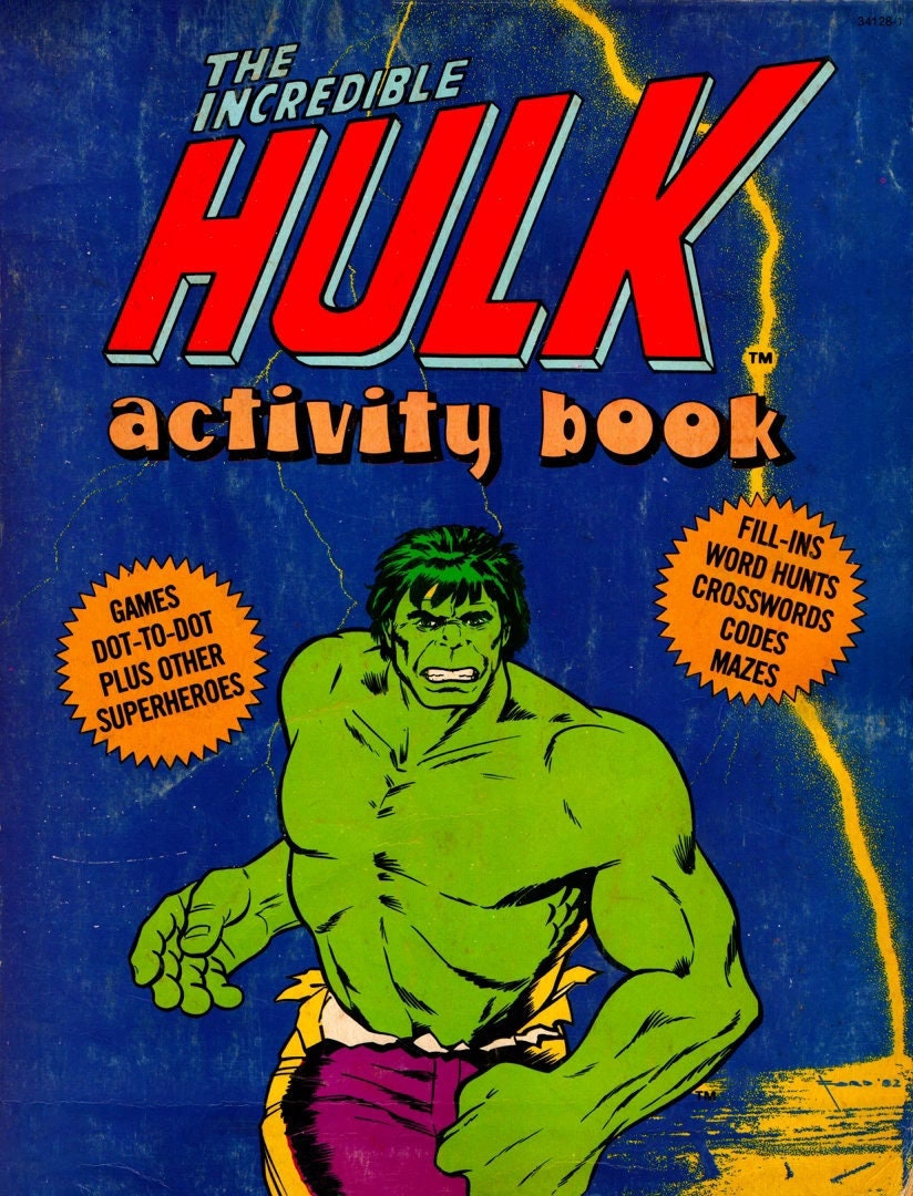 The Incredible Hulk Activity Book 1981 PDF DIGIFILE - Etsy