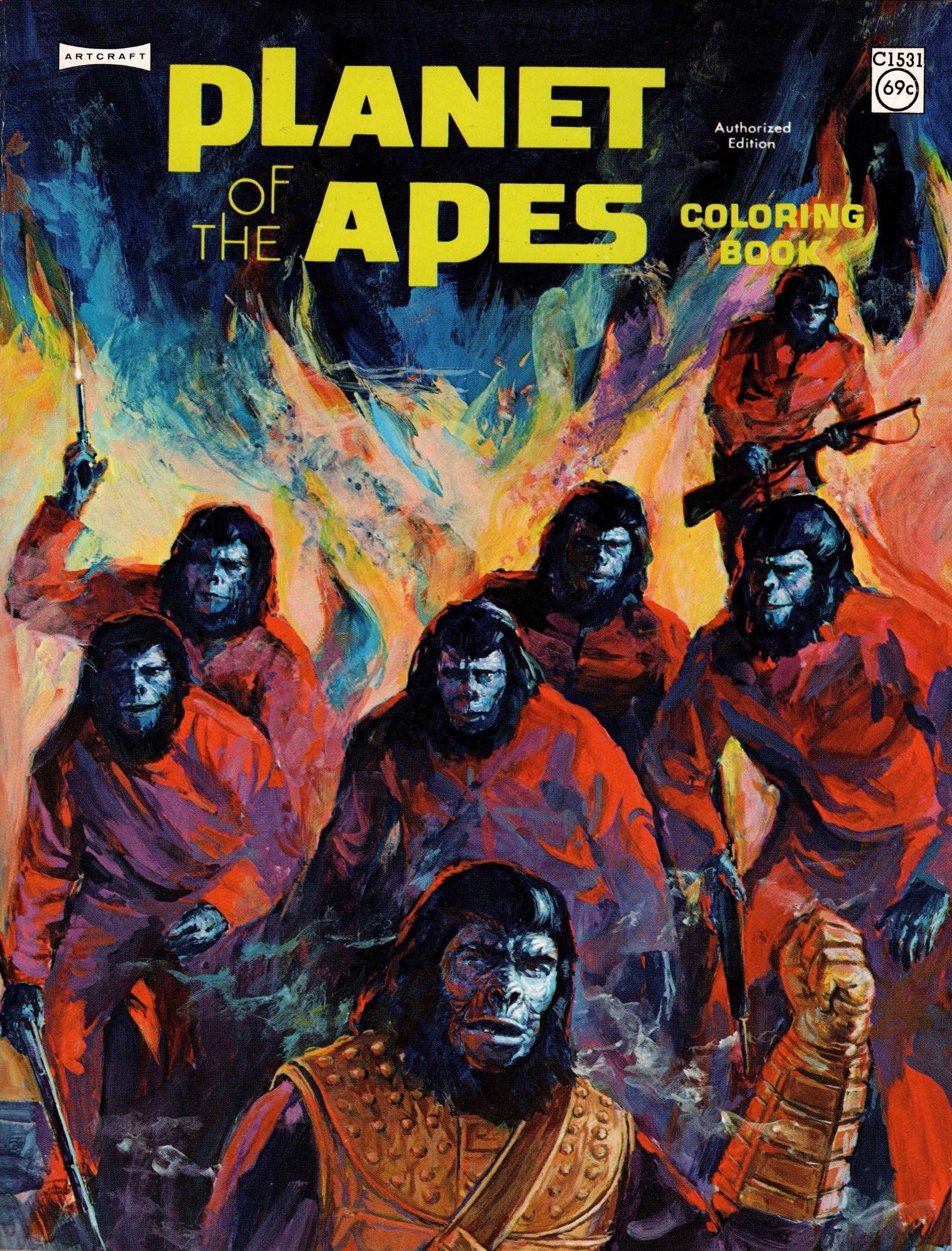 Planet of the Apes Coloring Book C1531 1974 PDF DIGIFILE - Etsy