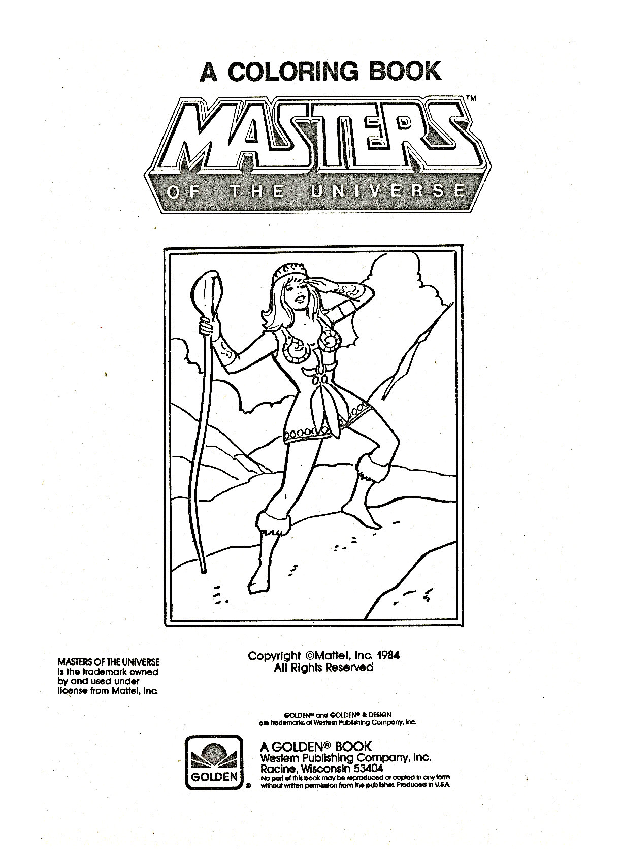 Masters of the Universe Coloring Book 115070 1984 PDF DIGIFILE - Etsy