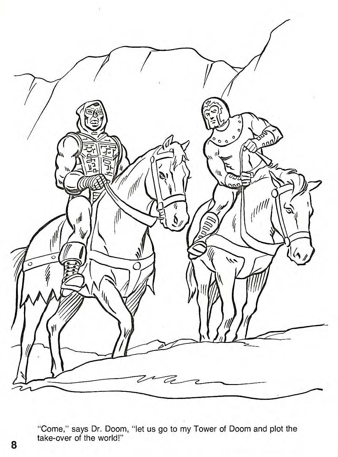 Secret Wars Coloring Book Escape From Doom 1984 PDF DIGIFILE - Etsy