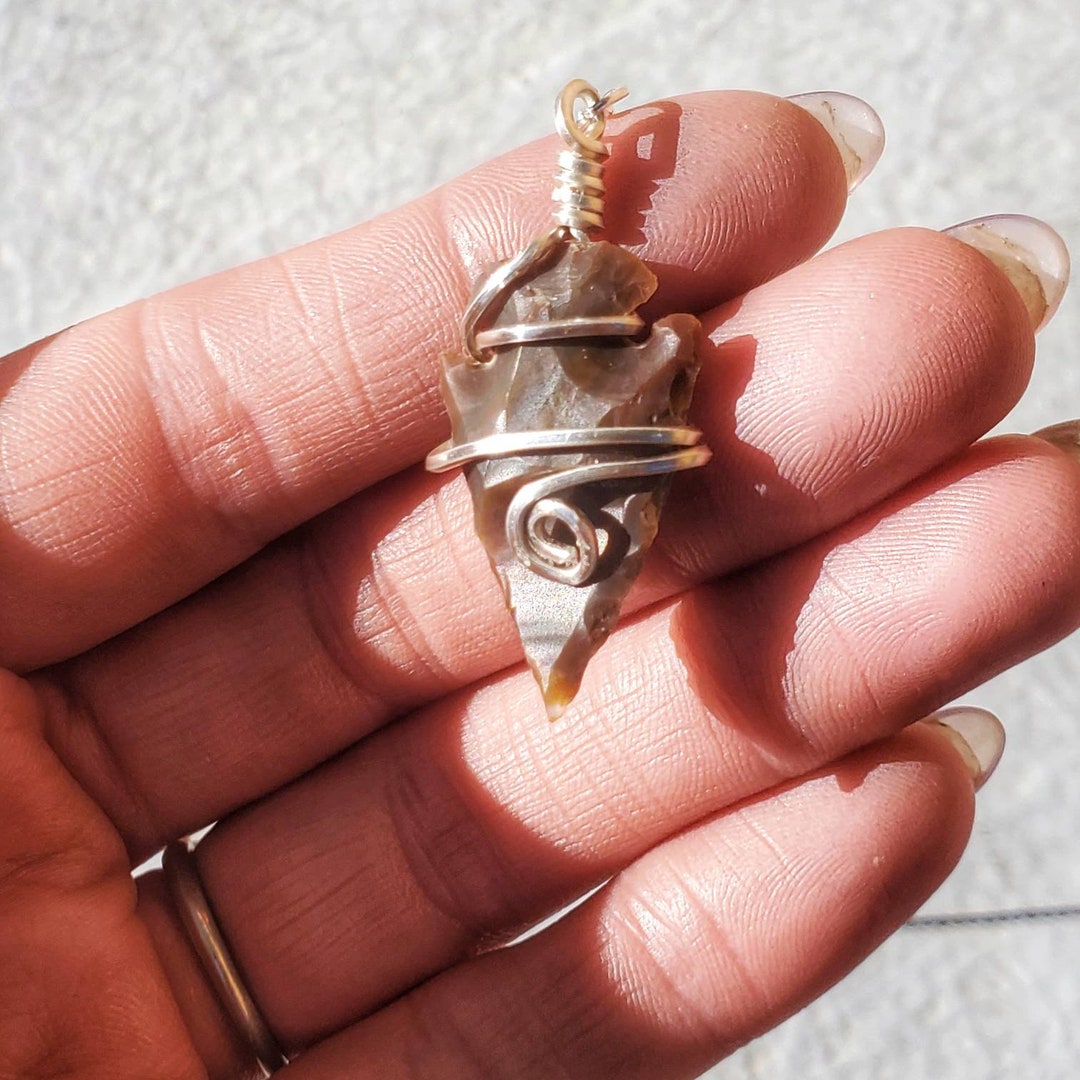 Arrowhead Pendulums, Custom Made, Protection, Wire Wrapped Crystals, Agate, Gift for Him Her ...