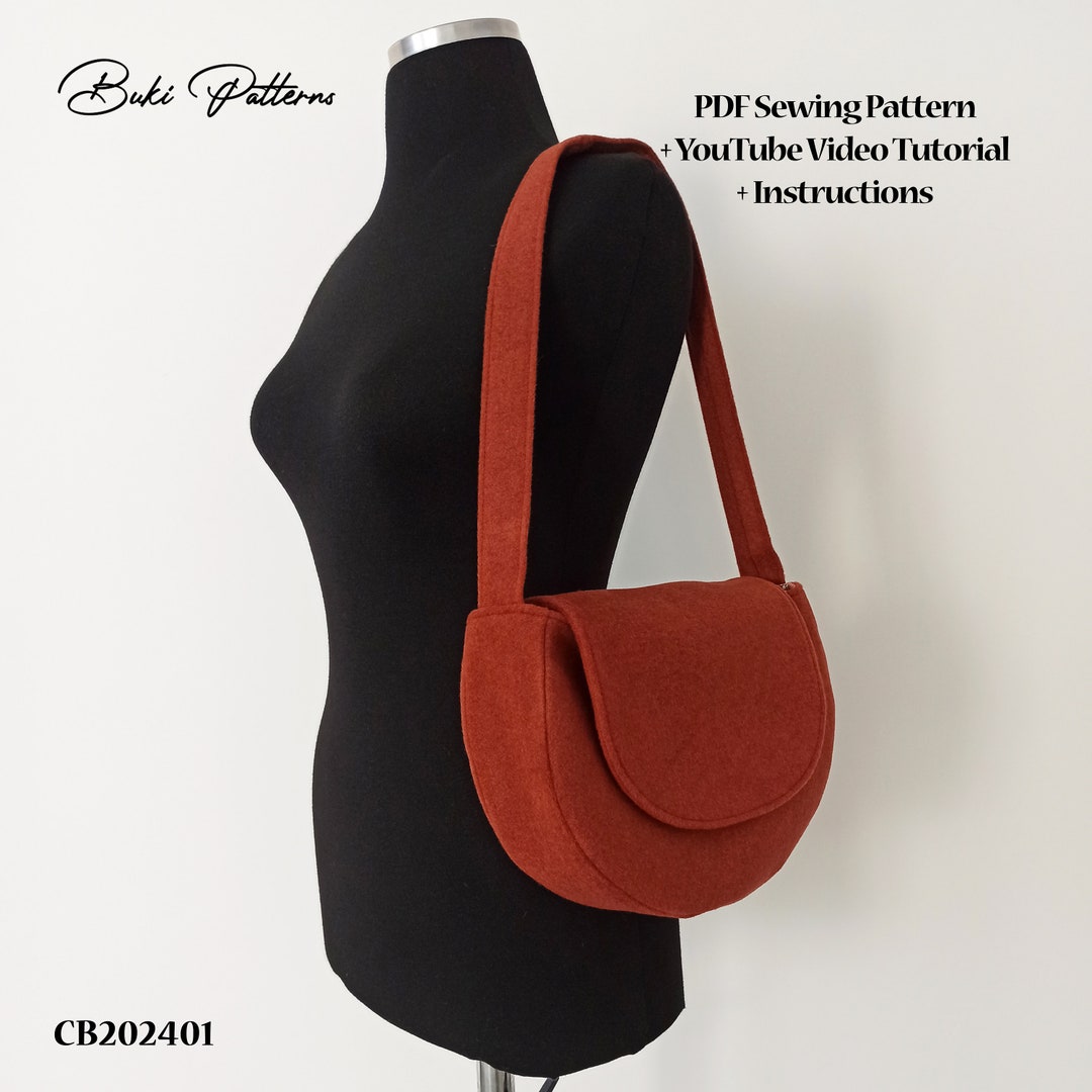 Oval Bag PDF Sewing Pattern, Handag Sewing Pattern, Printable Daily Bag ...