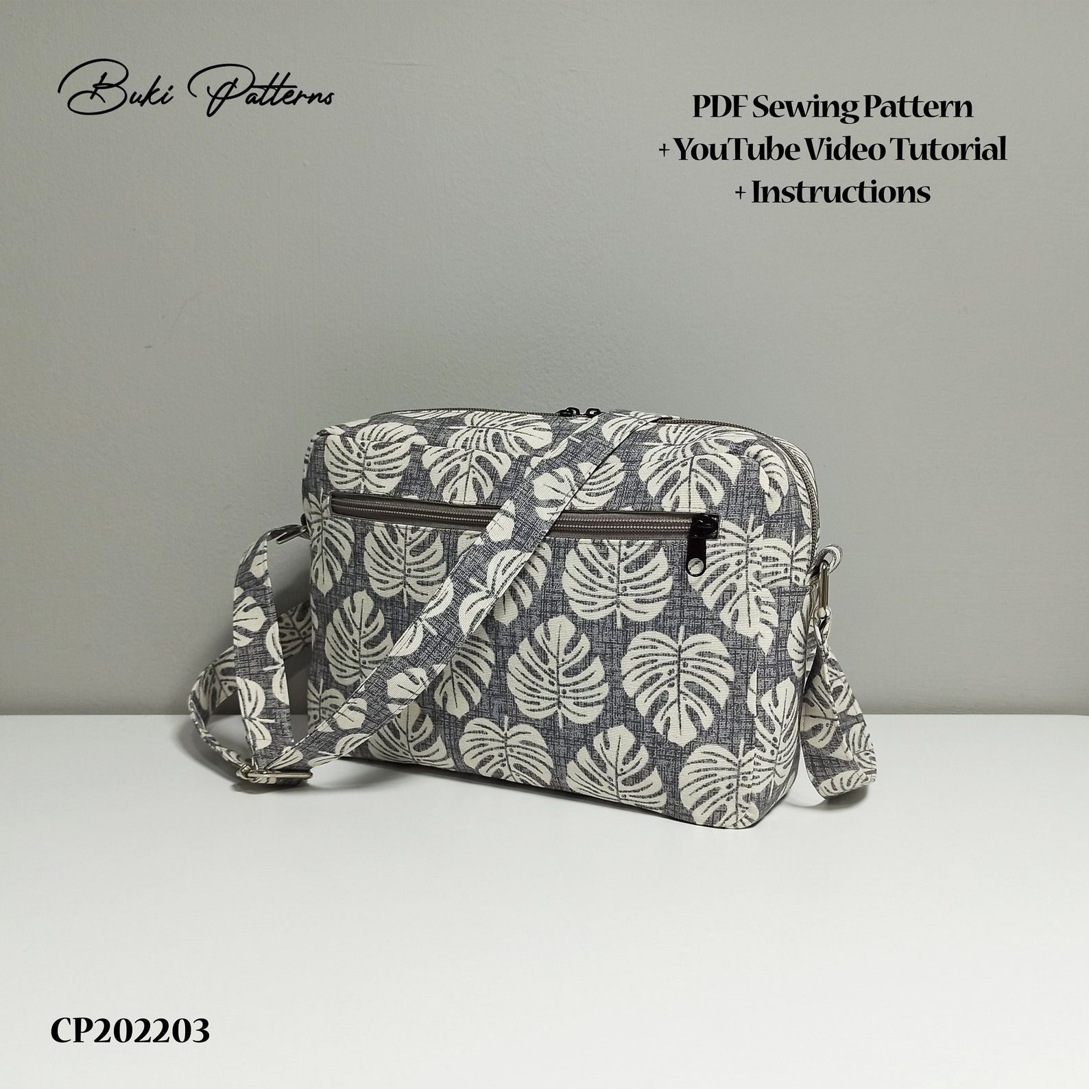 Easy Sew Crossbody Bag PDF Sewing Pattern, Daily Bag Sewing Pattern ...