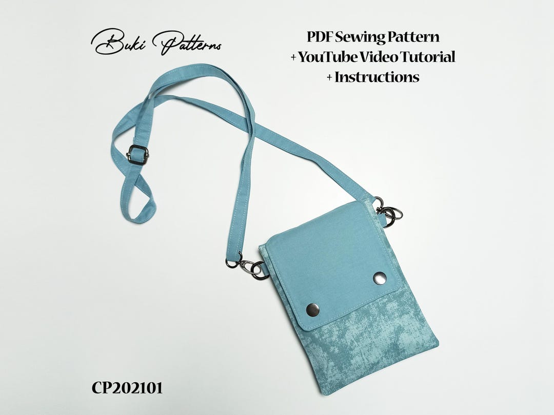 Crossbody Phone Bag PDF Sewing Pattern: Beginner-friendly With Video ...