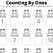 12 Printable Counting by Ones, Twos, Fives & Tens Worksheets in PDF - Etsy