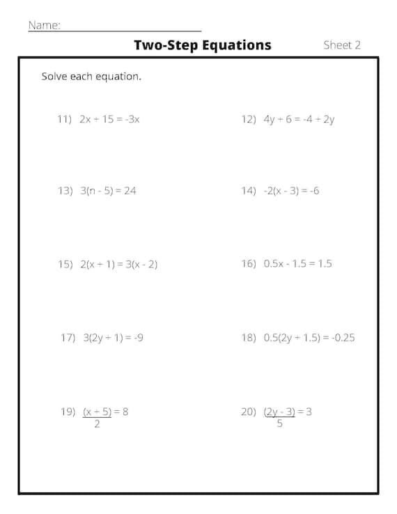 Ejercicios Interactivos De Ecuaciones De Lgebra Para Practicar
