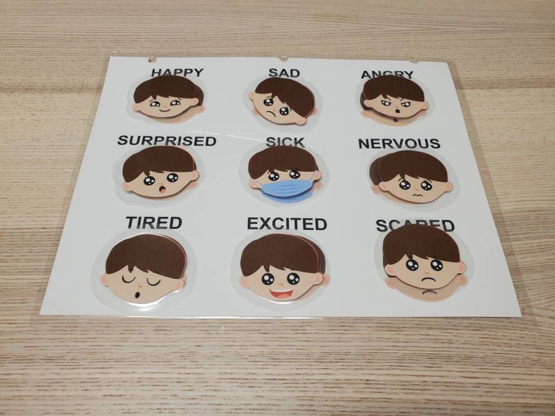 Feelings Emotions Expressions Learning Activity for Toddlers and ...