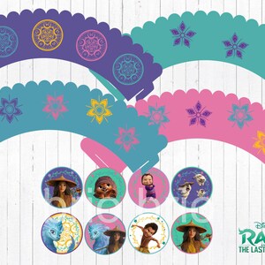 Raya Birthday Party / Raya Cupcake Toppers/ Raya Party/ Raya Toppers ...