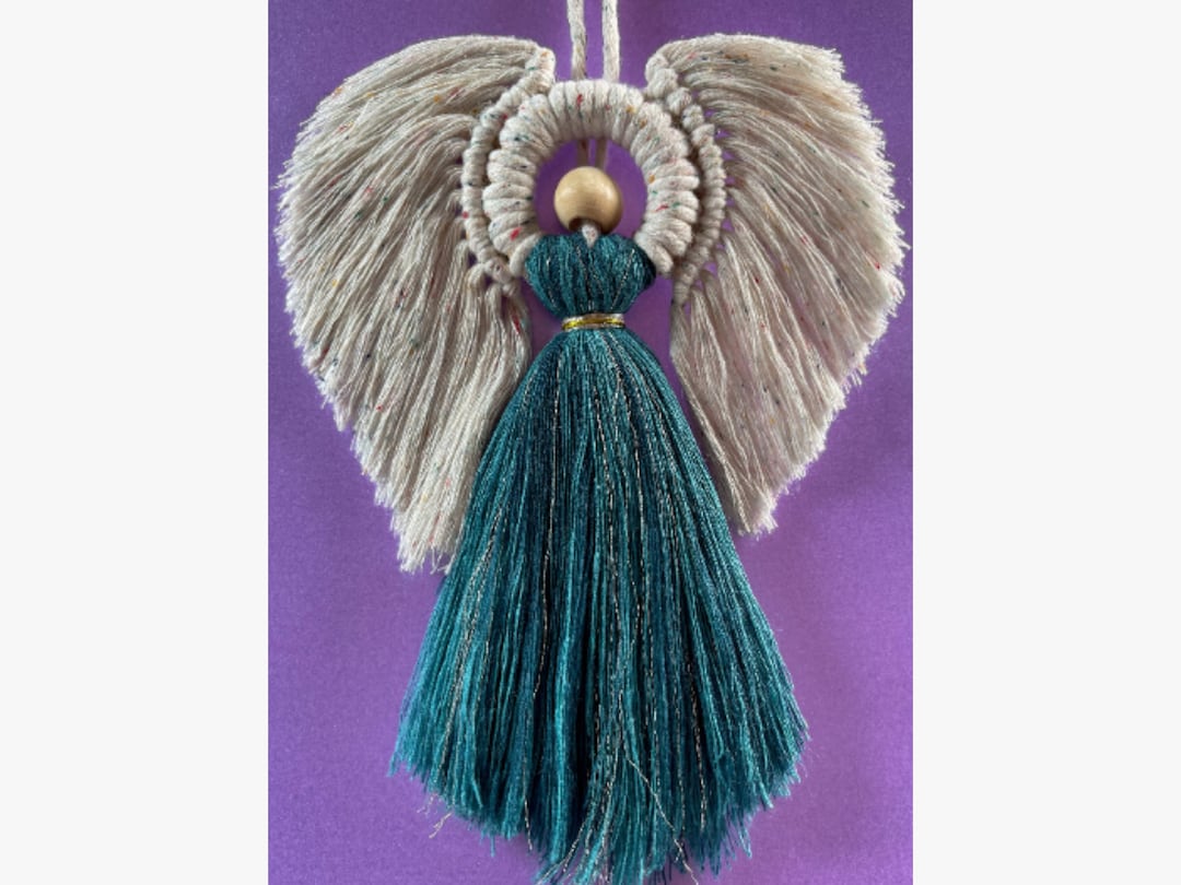 Macrame Angel, Macrame Fairy, Forest Fairy, Macrame Woodland Fairy ...