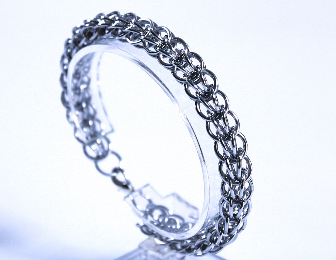 Full Persian 6-in-1 Chainmail Bracelet, Chunky Chainmaille Bracelet ...