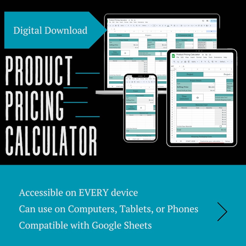 Pricing Calculator for Handmade Artisans || Cost & Profit Tracker ...