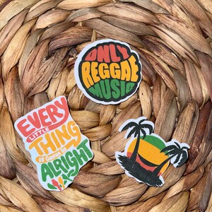 Reggae and Jamaican Stickers Motivational Quote Sticker Jamaican Quote ...