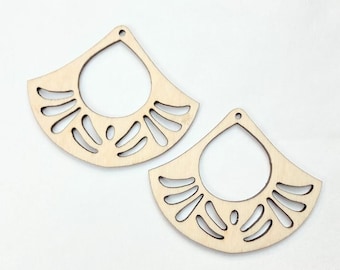 Round Earring Blanks DIY Wood Earring Blanks DIY Craft Earrings Laser ...