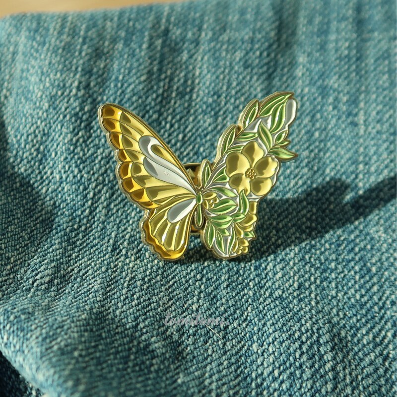 Enamel Butterfly - Etsy