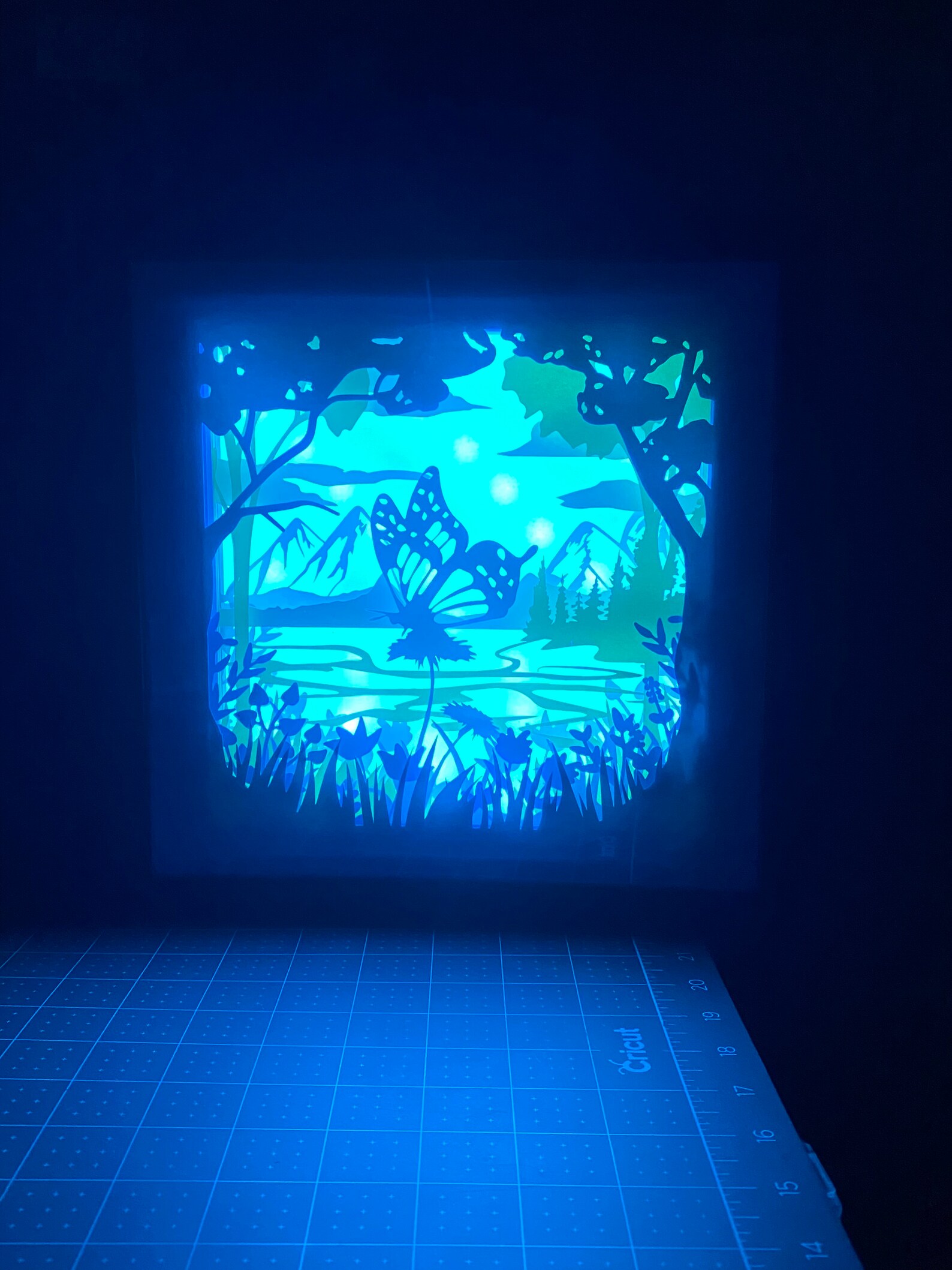 Monarch Butterfly Shadowbox Template, Butterfly Flower SVG Layered Paper Cut Cricut, 3D Nature ...