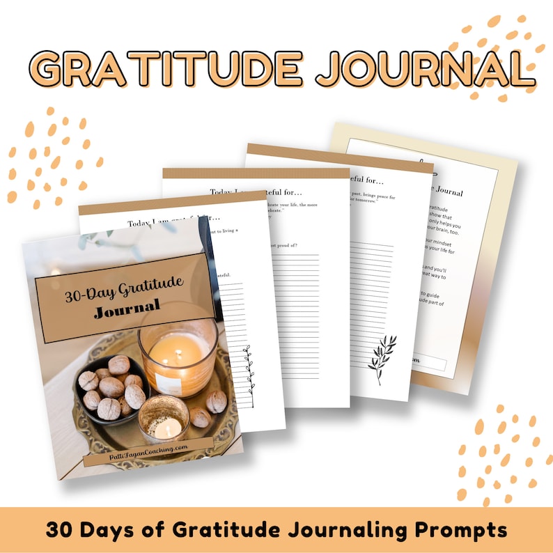 Gratitude Journal Printable, Journaling Prompts, Self-care, Mental ...