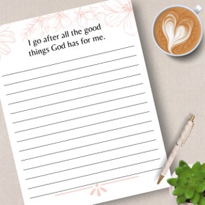 Prayer Journal, Printable Christian Journal, Daily Faith Based ...