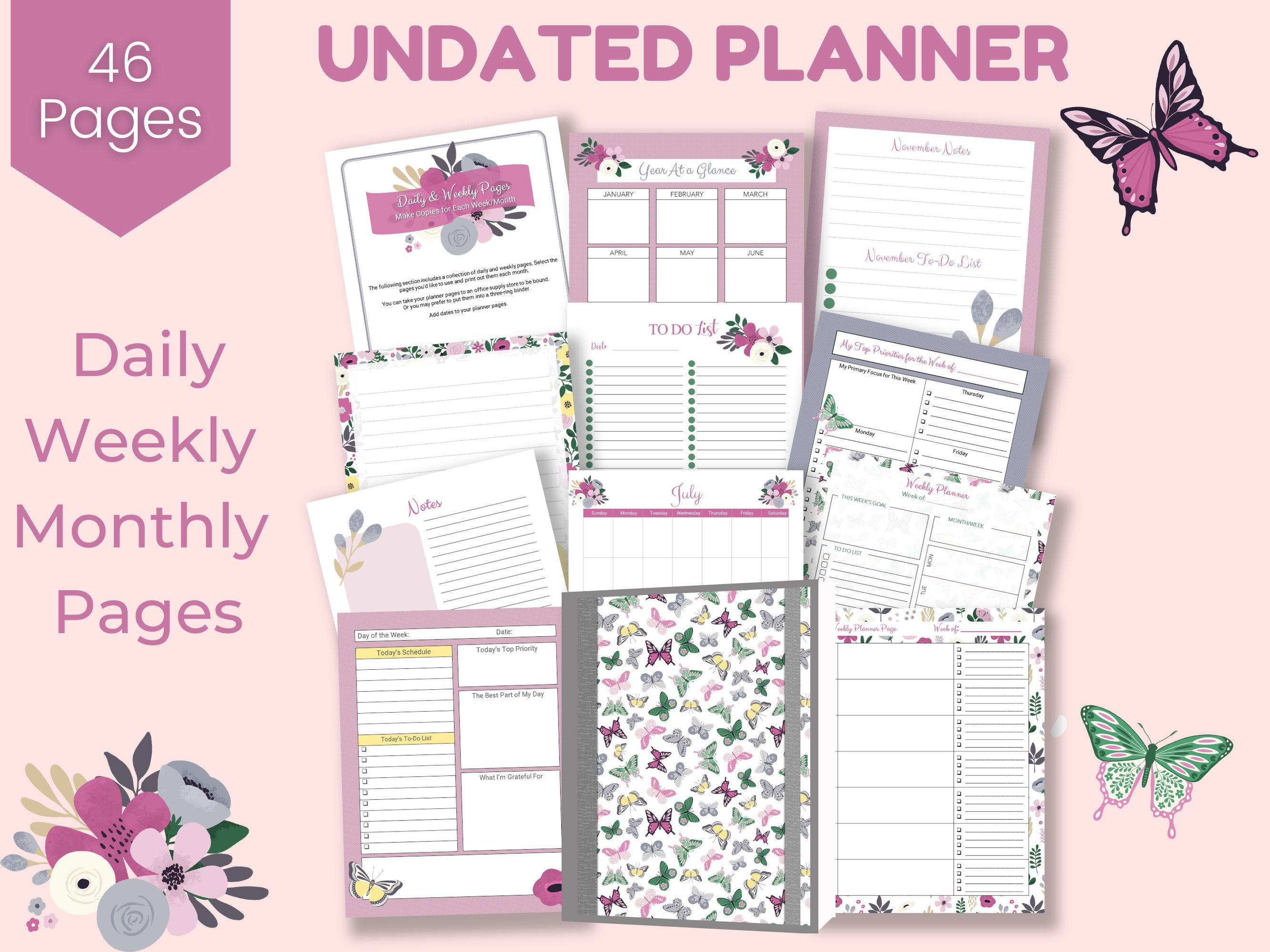 Pretty Digital Planner - Etsy