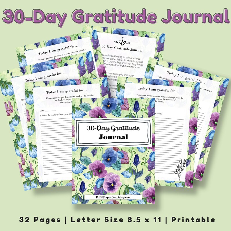30-day Gratitude Journal Journaling Prompts Gratitude Journal Prompts ...