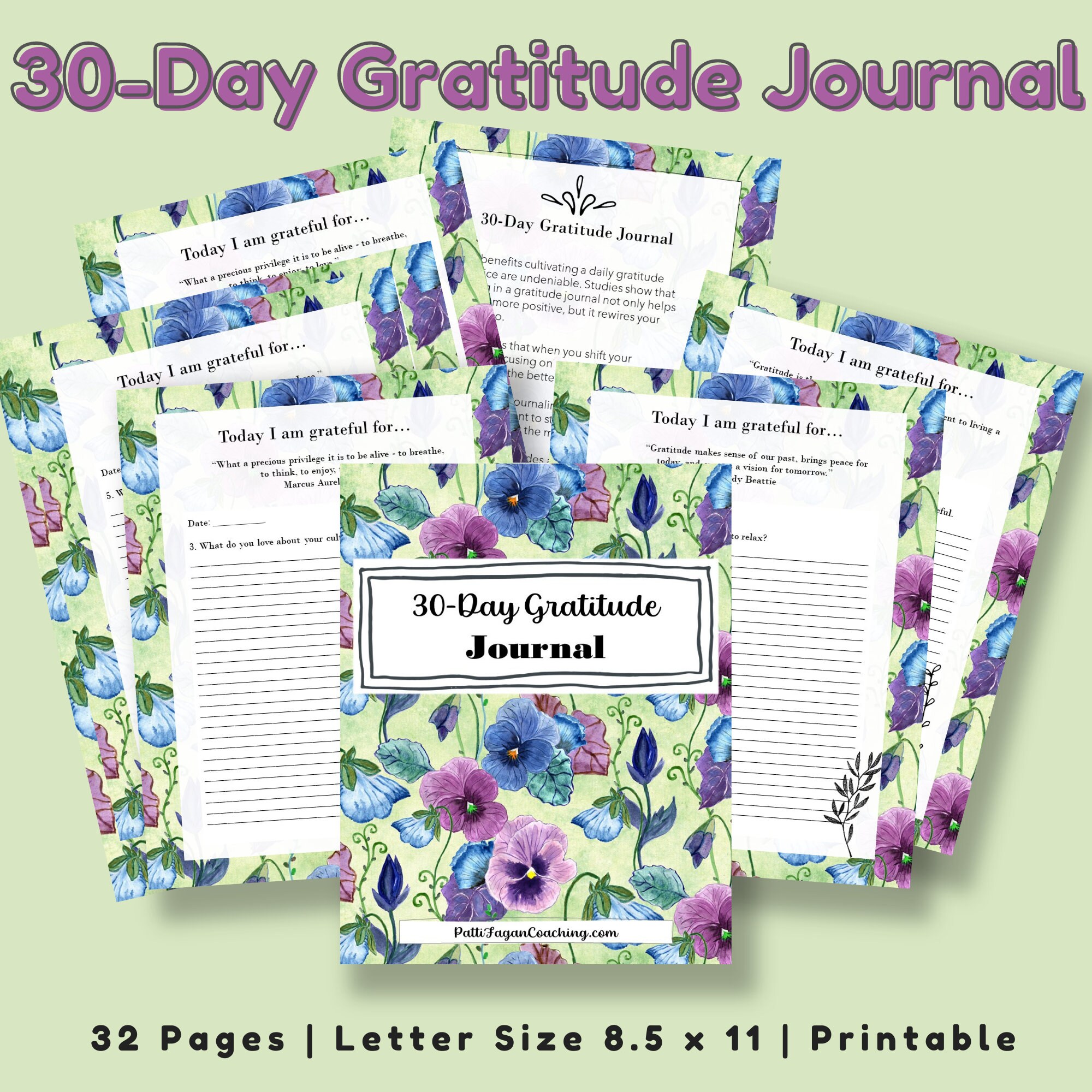 30-day Gratitude Journal Journaling Prompts Gratitude Journal Prompts ...