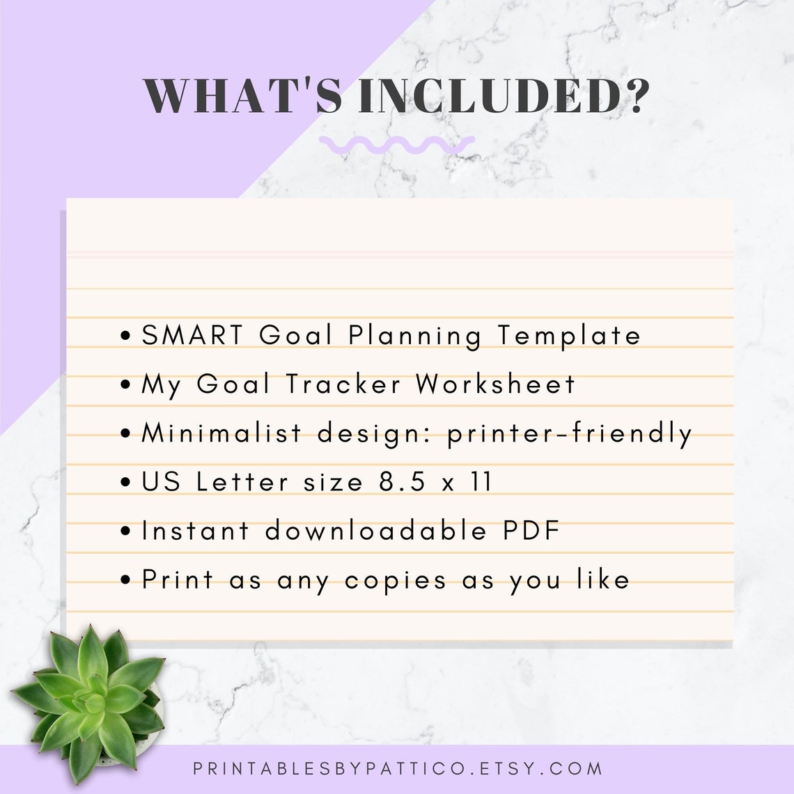 SMART Goal Template, Goal Setting Printable, SMART Goal Planning, Goal ...