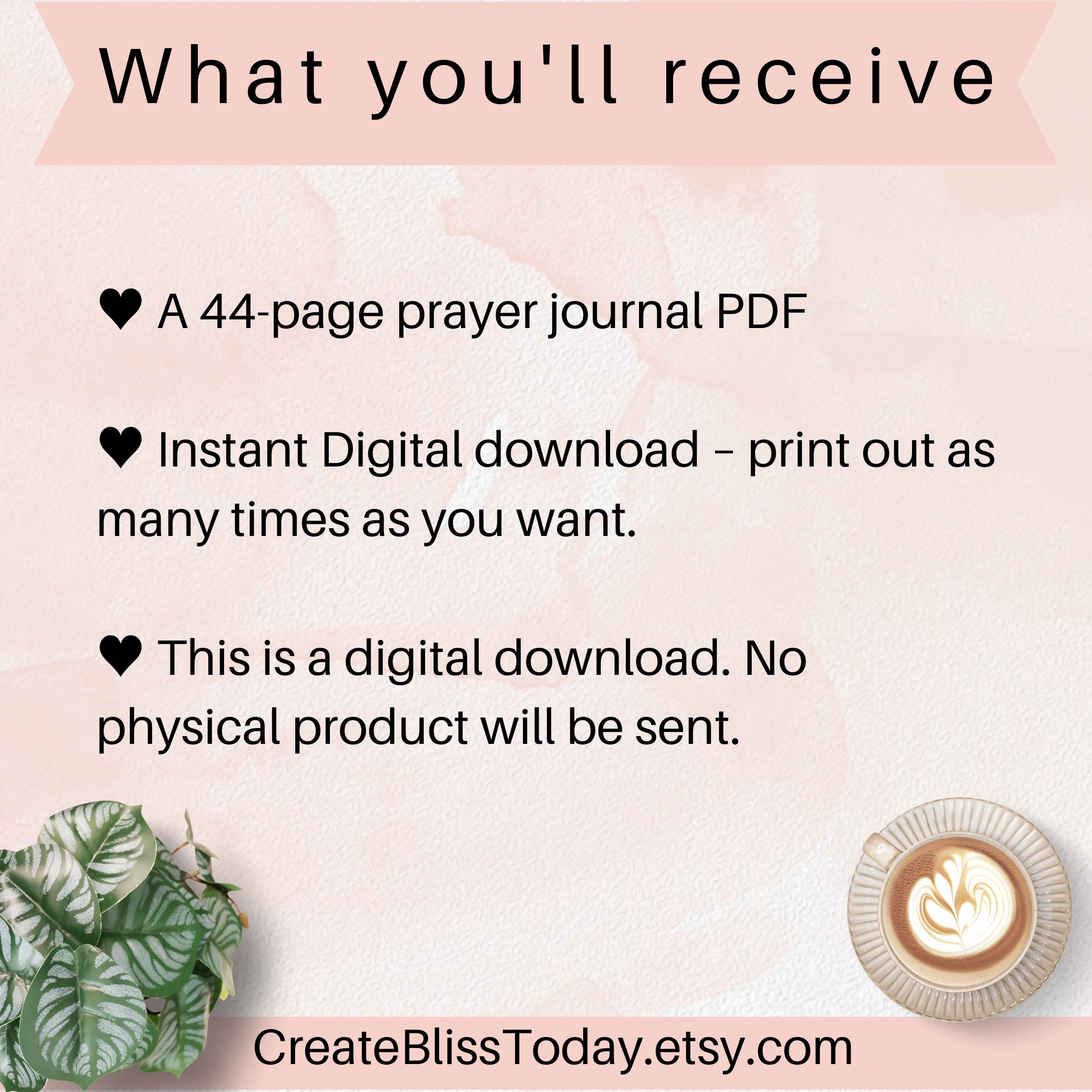 Prayer Journal, Printable Christian Journal, Daily Faith Based ...