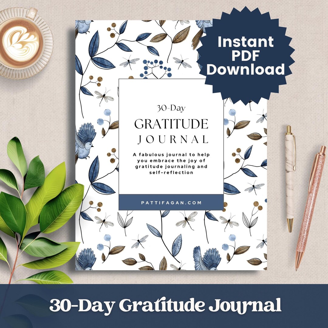 Gratitude Journal Printable: Daily Self-reflection Digital Planner (PDF ...