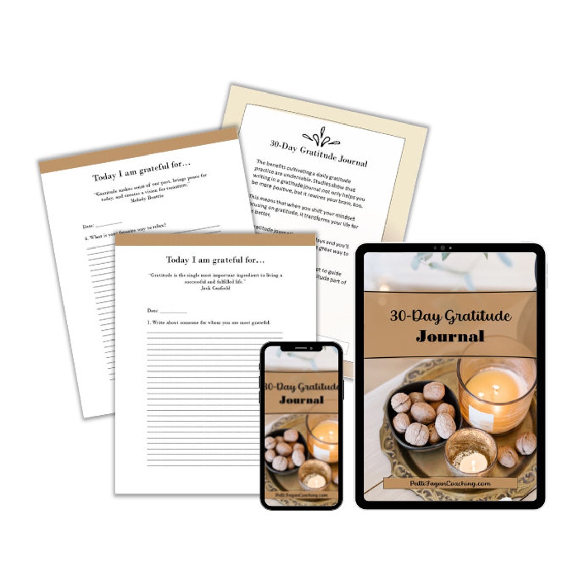 Gratitude Journal Printable, Journaling Prompts, Self-care, Mental ...