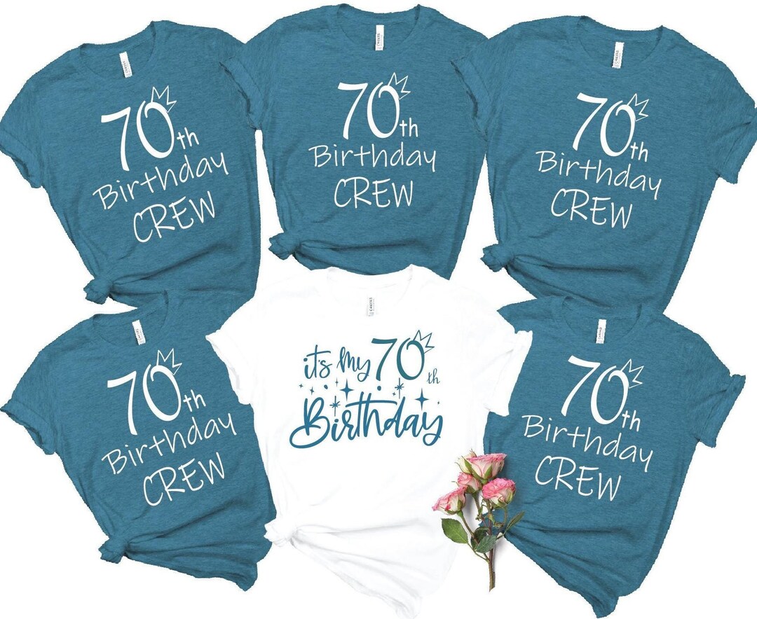 It's My 70th Birthday Shirt, 70th Birthday T- Shirt, 70th Birthday Crew ...
