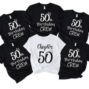 50th Birthday Shirt, Chapter 50 Birthday Shirt, 50th Birthday Crew ...